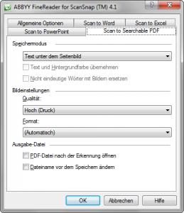 » FineReader OCR-Einstellungen beim ScanSnap - Hotline Blog: Office ...