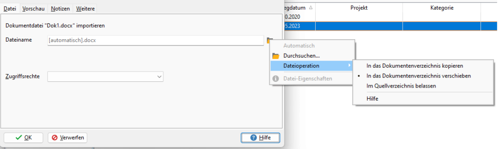 » Beim Import verschieben statt kopieren - Hotline Blog: Office Manager DMS
