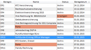 » Dokumente in der Tabelle hervorheben - Hotline Blog: Office Manager DMS