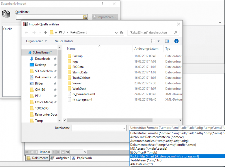 » Import aus Rack2-Filer Smart - Hotline Blog: Office Manager DMS